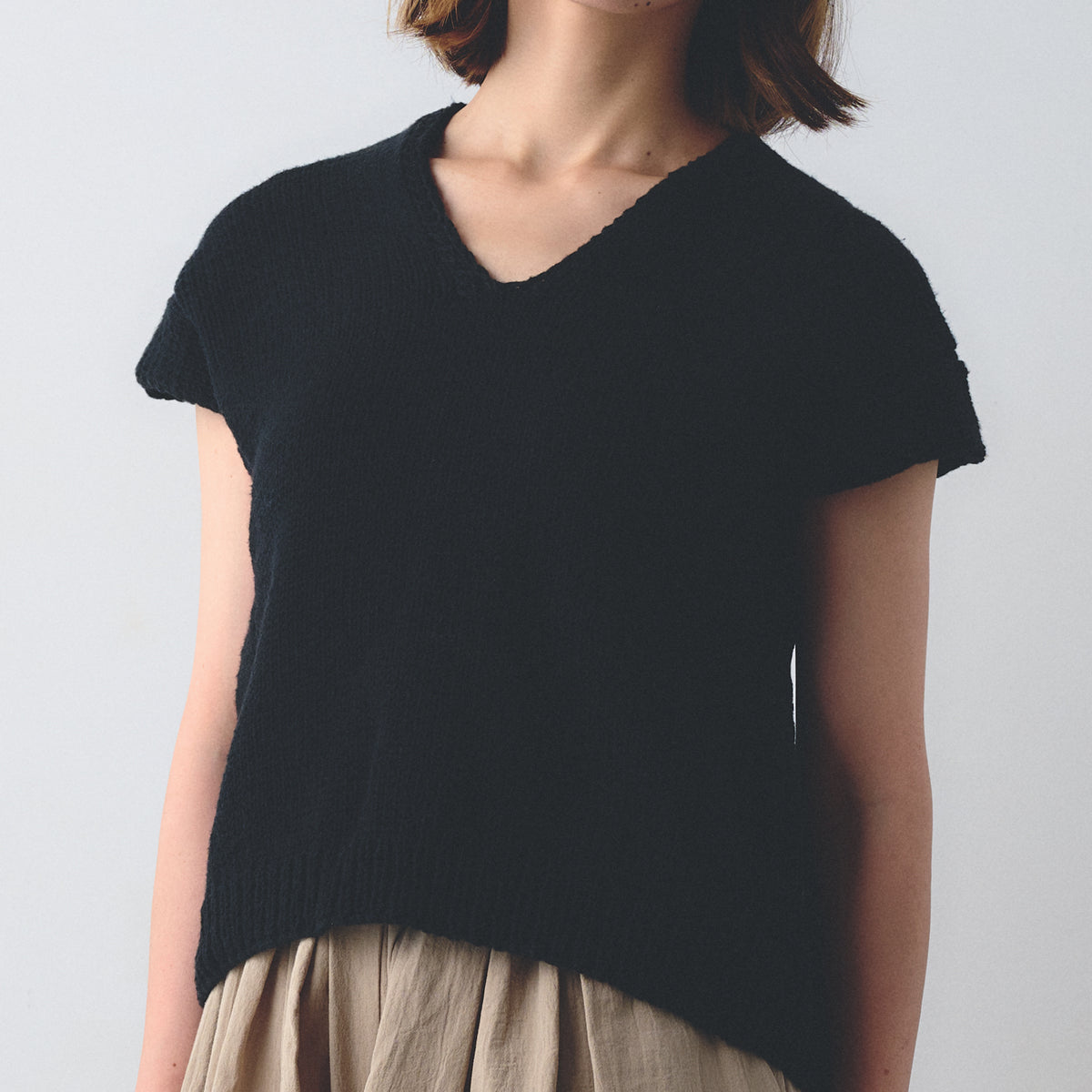 【Hiromi Nagasawa】 Loop tee ループティー ANDWOOL NO.27コットン並太糸セット – WOOL STUDIO